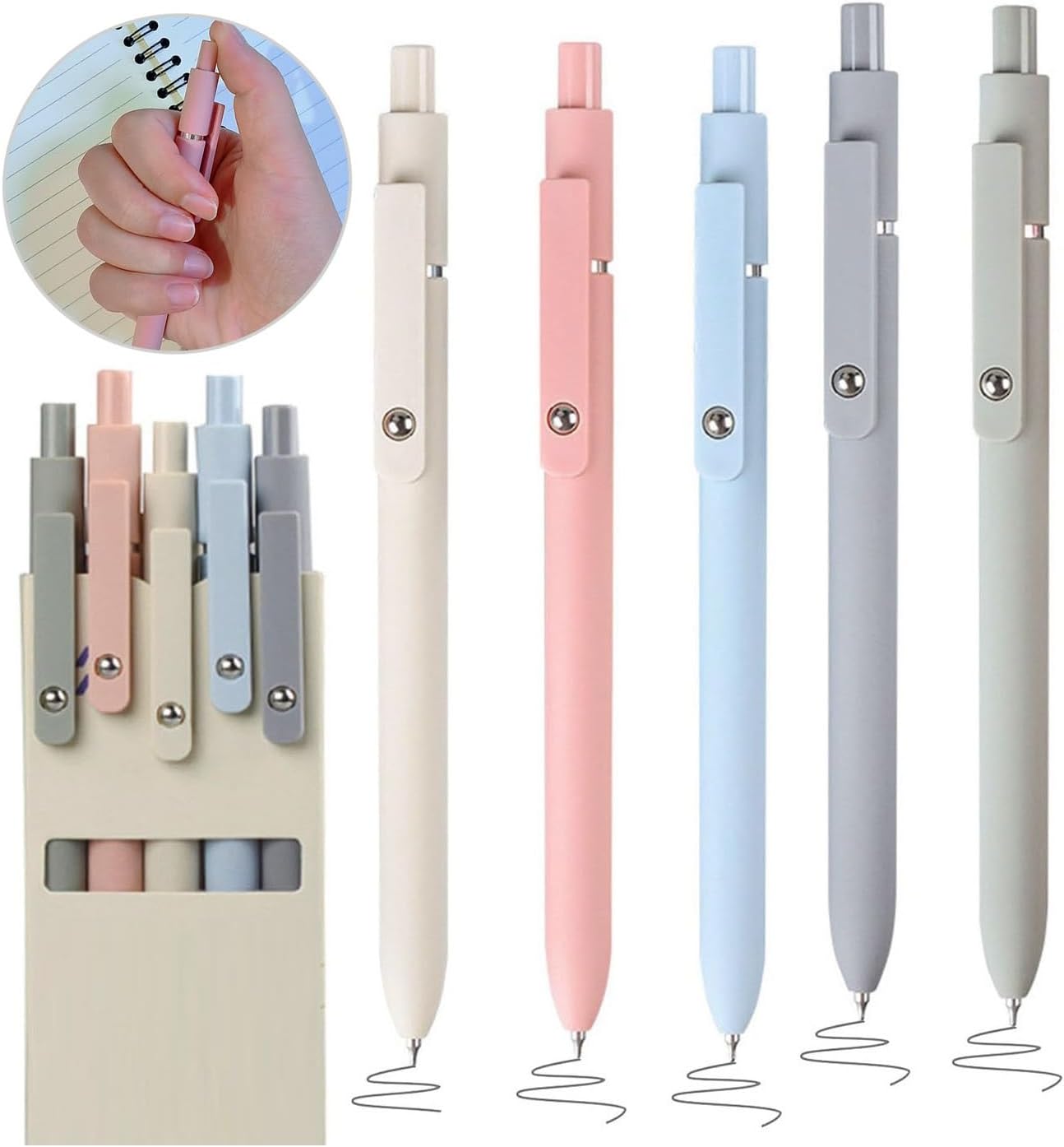 Amazon.com: sencoo 5 pack Erasable Blue Gel Pens Quick Dry Ink Pens ...