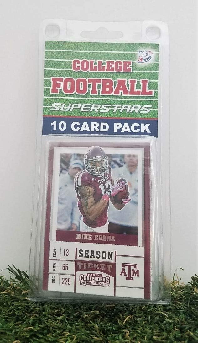 Amazon.com: Texas A&M Aggies- (10) Card Pack College Football Different ...