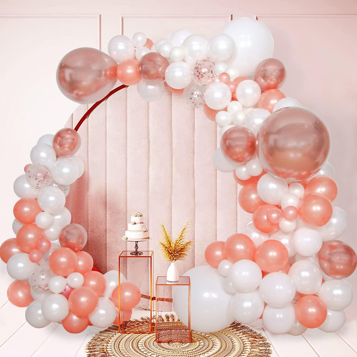 Amazon.com: Rose Gold Balloon Arch Kit,141 PCS Bachelorette Party ...