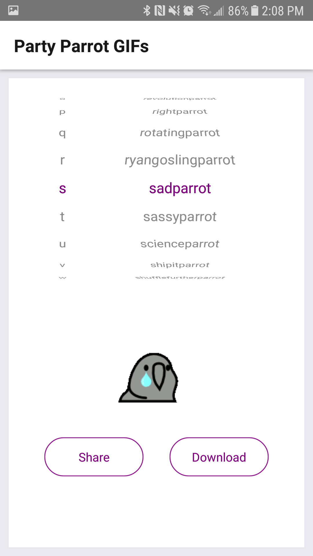 Party Parrots! Easily Send Animated Parrot Images! - App on Amazon Appstore