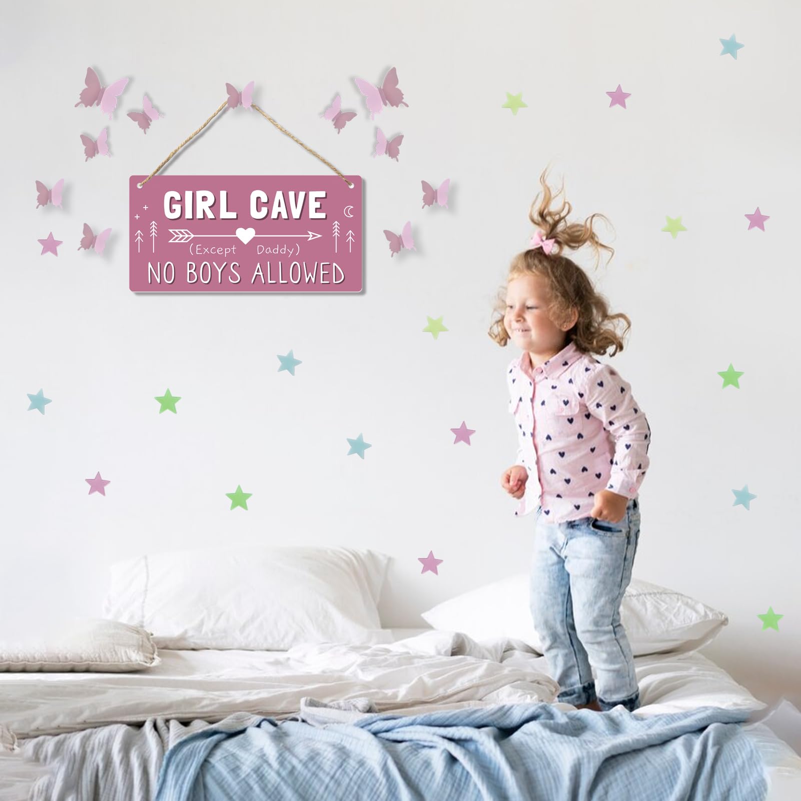 Snapklik.com : Girl Cave Sign Set, 12x6 PVC Plastic Wall Decoration ...