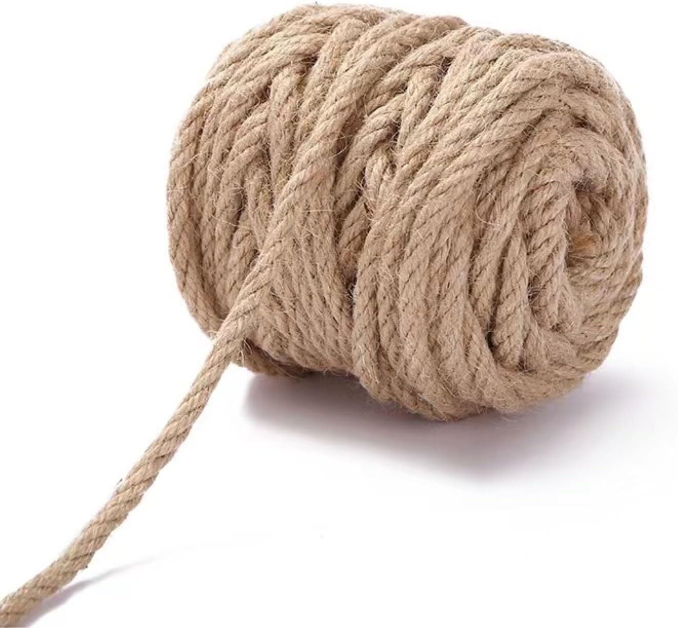 Amazon.co.jp: ILLIDAN 麻縄 麻ロープ 麻ひも 直径2mm-30mm 長さ5M/10M/20M/50M/100M あさひも ジュートロープ 太い キャットタワーの補修 麻縄 ...
