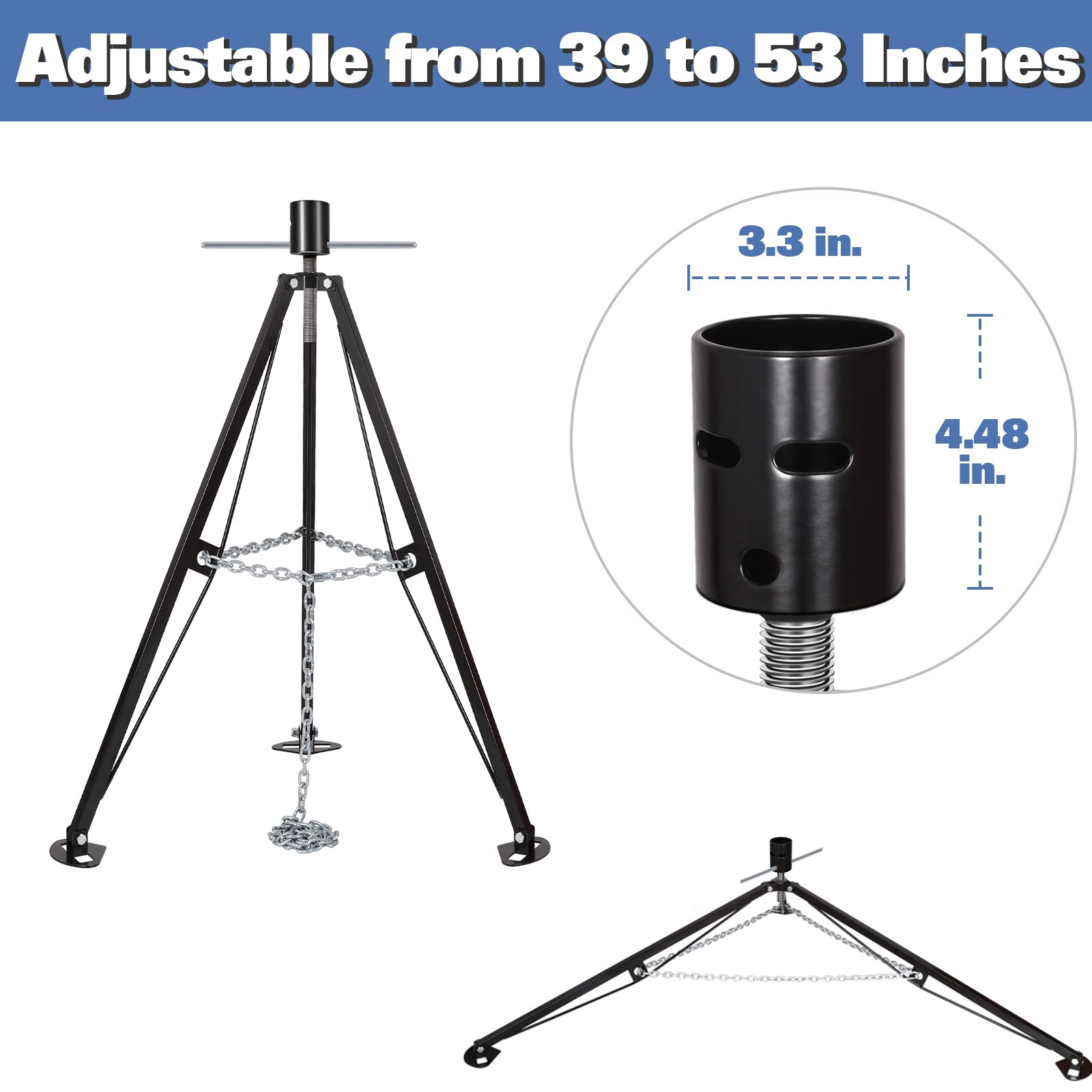 Snapklik.com : 5th Wheel Tripod Stabilizer, Durable King Pin Stabilizer ...