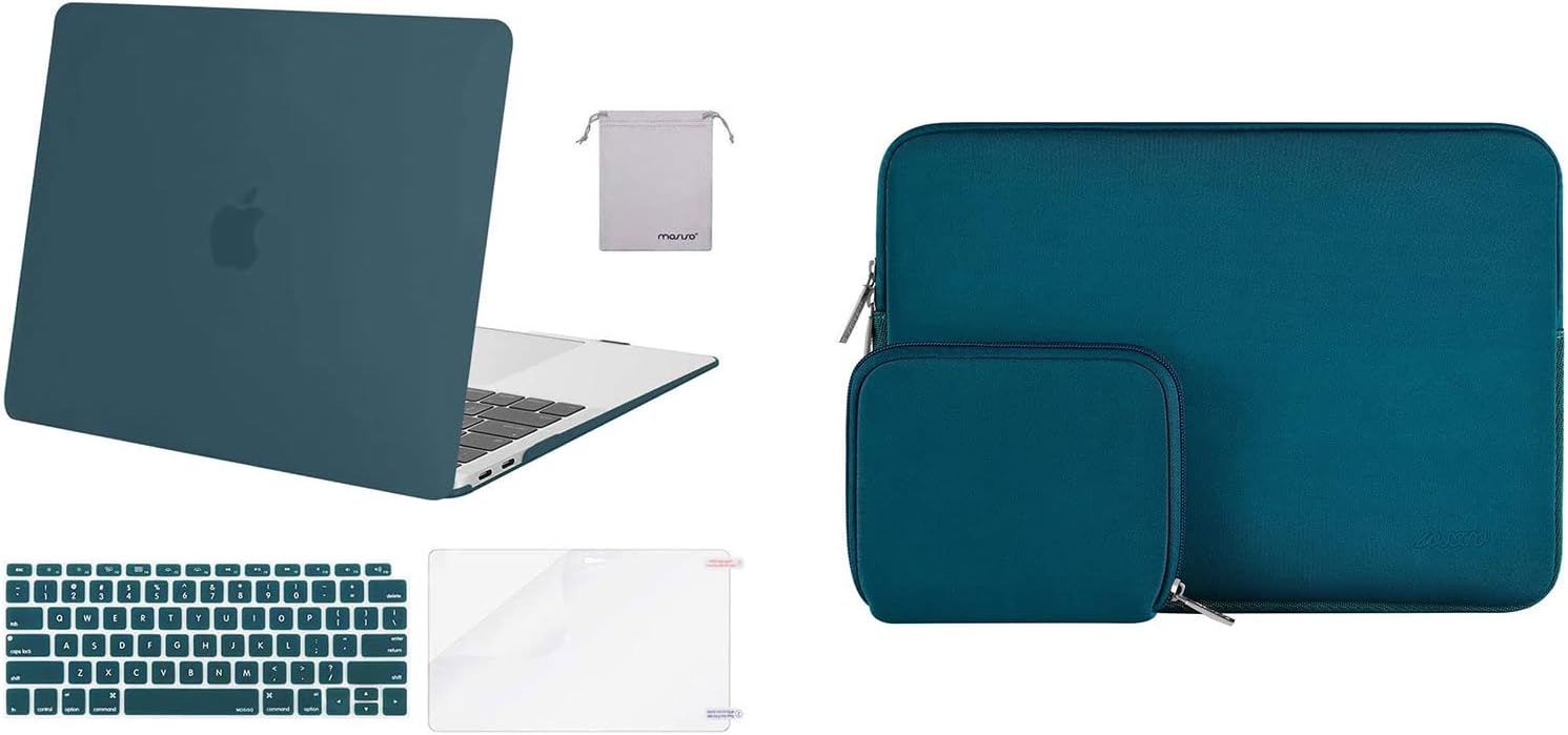 Amazon.com: MOSISO Compatible with MacBook Air 13 inch Case 2022-2018 ...