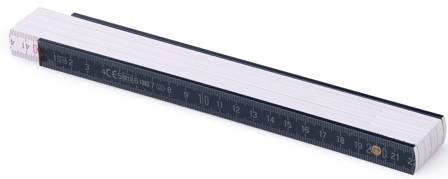 BL52 Folding Ruler Scale 2 m Black-White Duplex : Amazon.co.uk: DIY & Tools