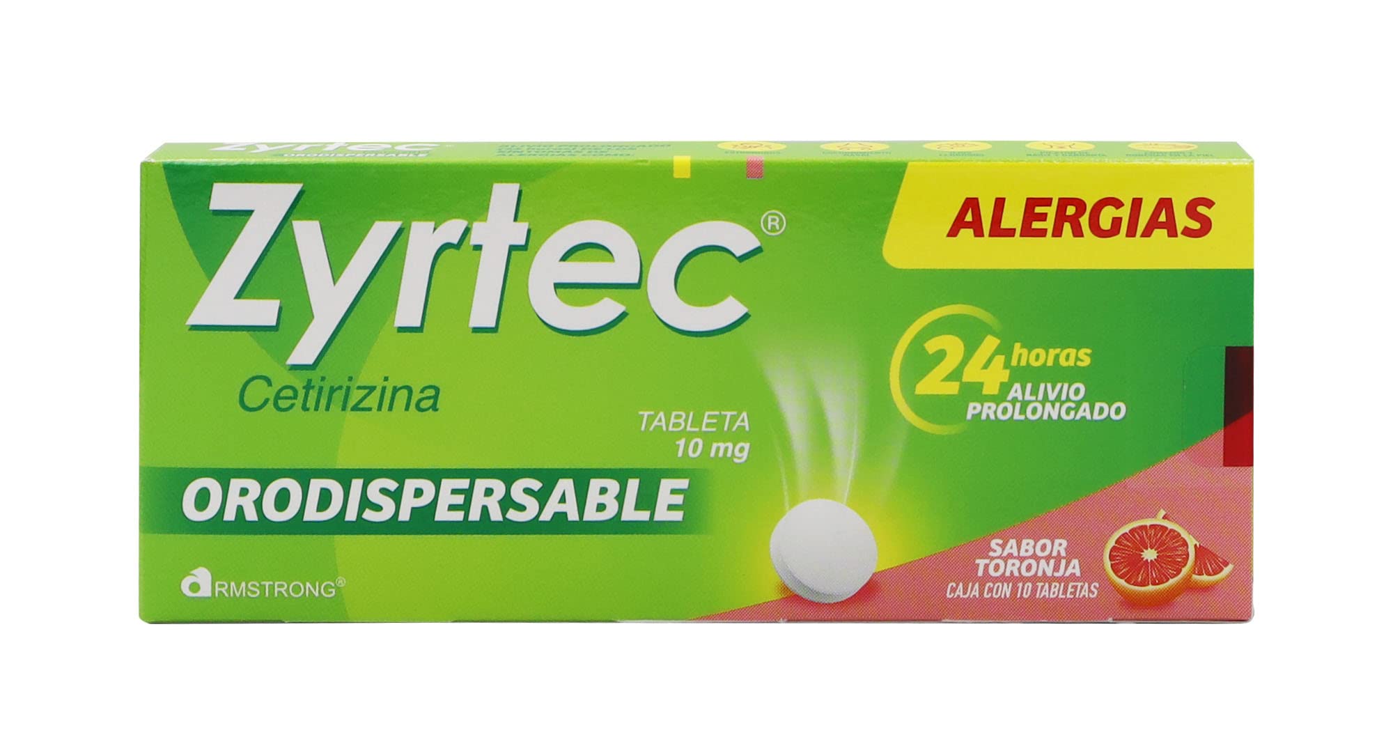 Zyrtec Orodispersable Antihestaminico 10 mg c/10 tabletas : Amazon.com ...