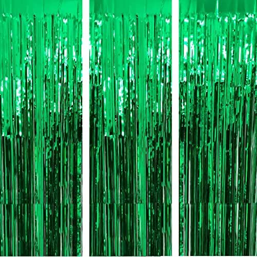 Amazon.com : Tayuvira 3 Pcs Green Streamers Backdrop Jungle Party ...