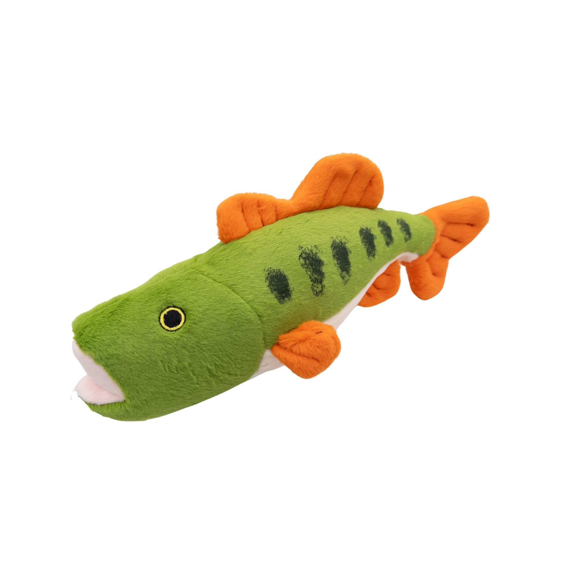Pet Supplies : December Pets Bass Fish Plush Dog Chew Toy Squeaker Tuff ...