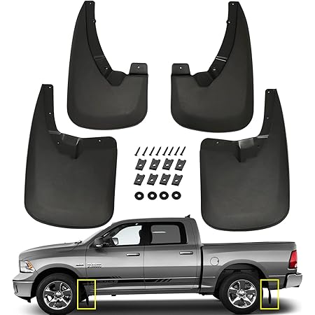 Amazon.com: Genuine Dodge RAM Accessories 82211228 Deluxe Molded Splash ...