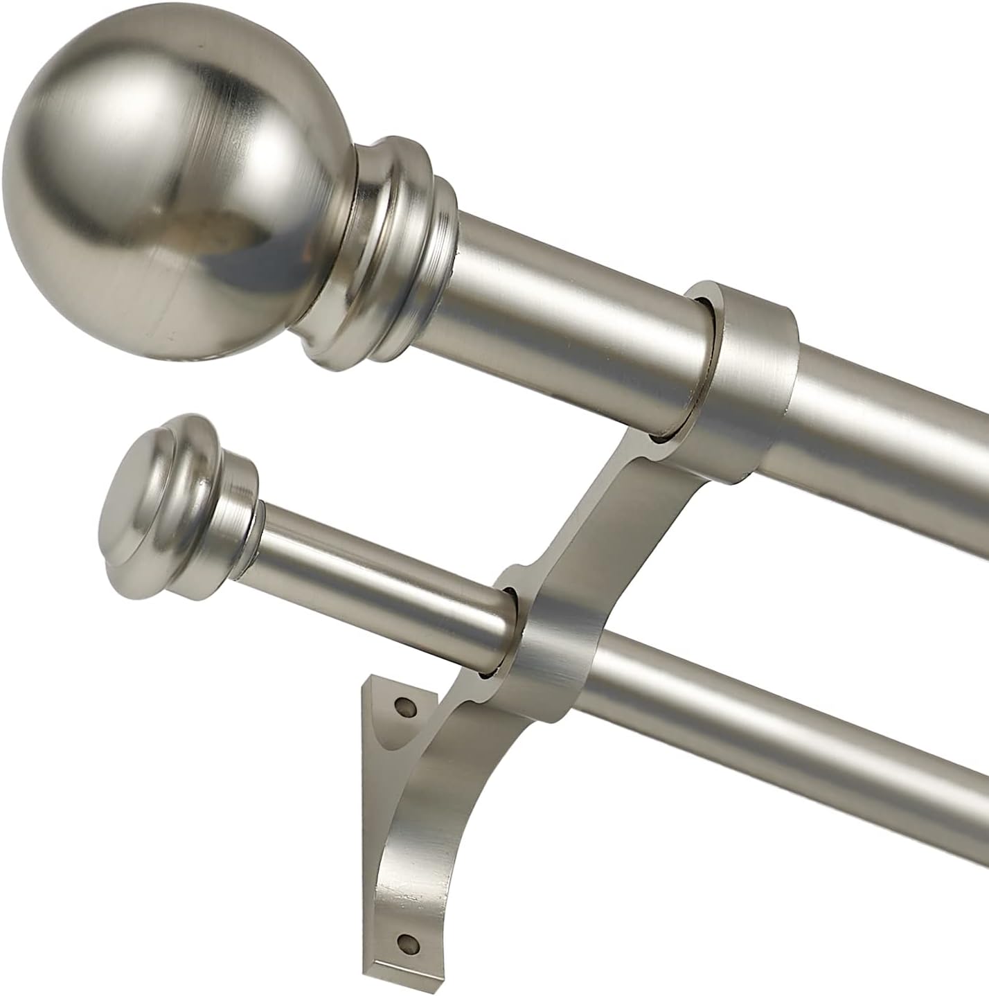 Amazon.com: Urbanest Square Urn Adjustable Double Drapery Curtain Rod ...