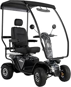 Amazon.com: Hard Top Canopy with Rear View Mirror for Pride Baja Wrangler 2 Scooter : Health ...