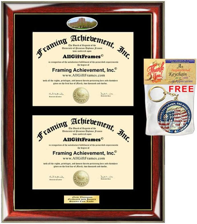 Amazon.com - AllGiftFrames Double Diploma Frame DePaul University Dual ...