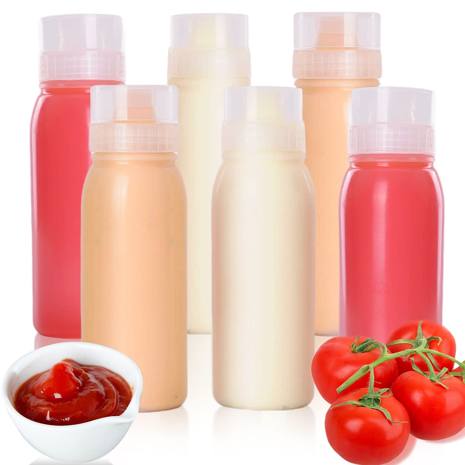 Amazon.com: RAMFIYN Condiment Porous Squeeze Bottles, Salad Dressing ...