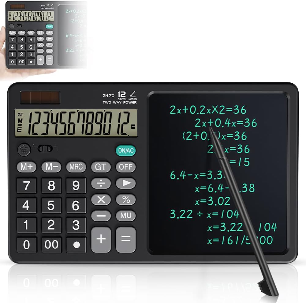 JESWO Calculadora Científica Digital, Calculadora LED Plegable Portátil ...