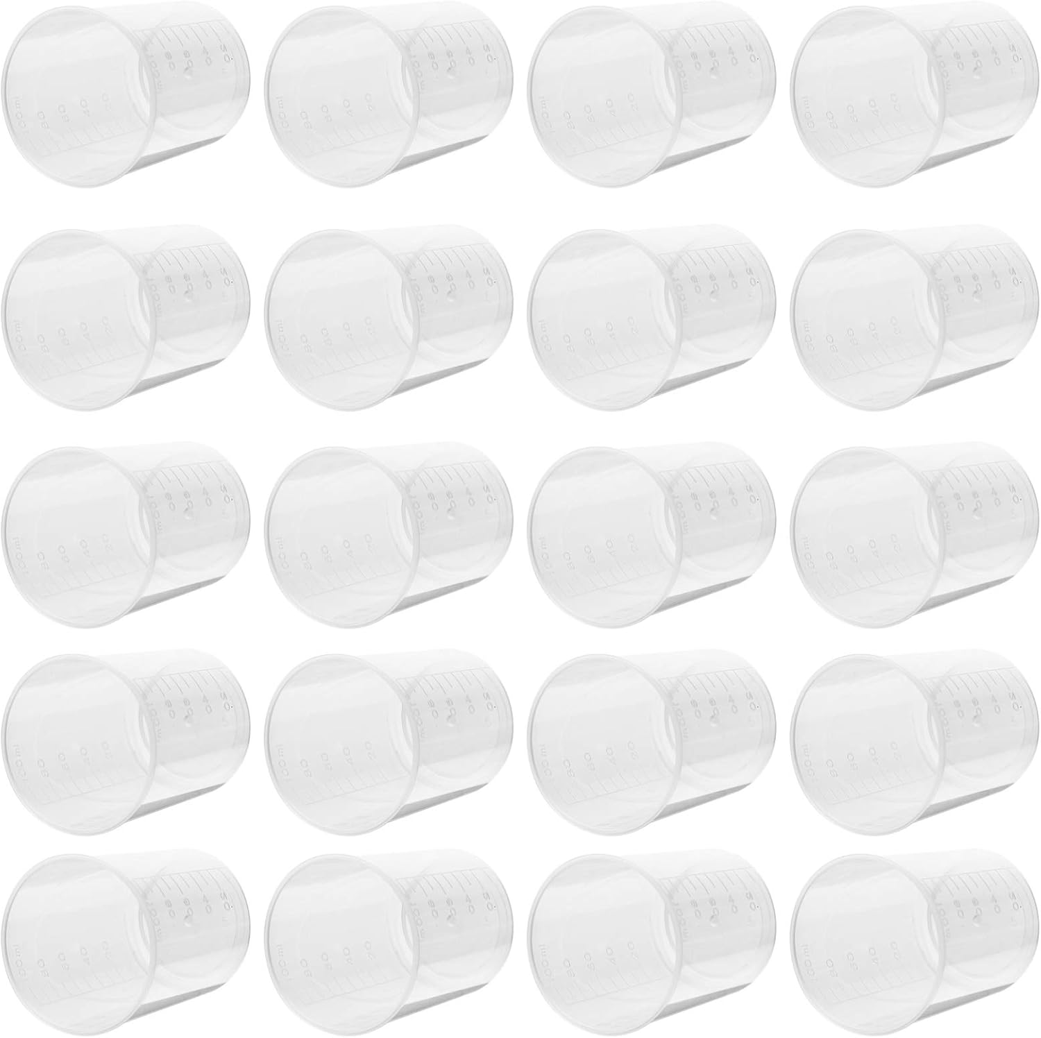 Amazon.com: BESTOYARD 40pcs Plastic Measuring Cup Scale Measuring Cup ...