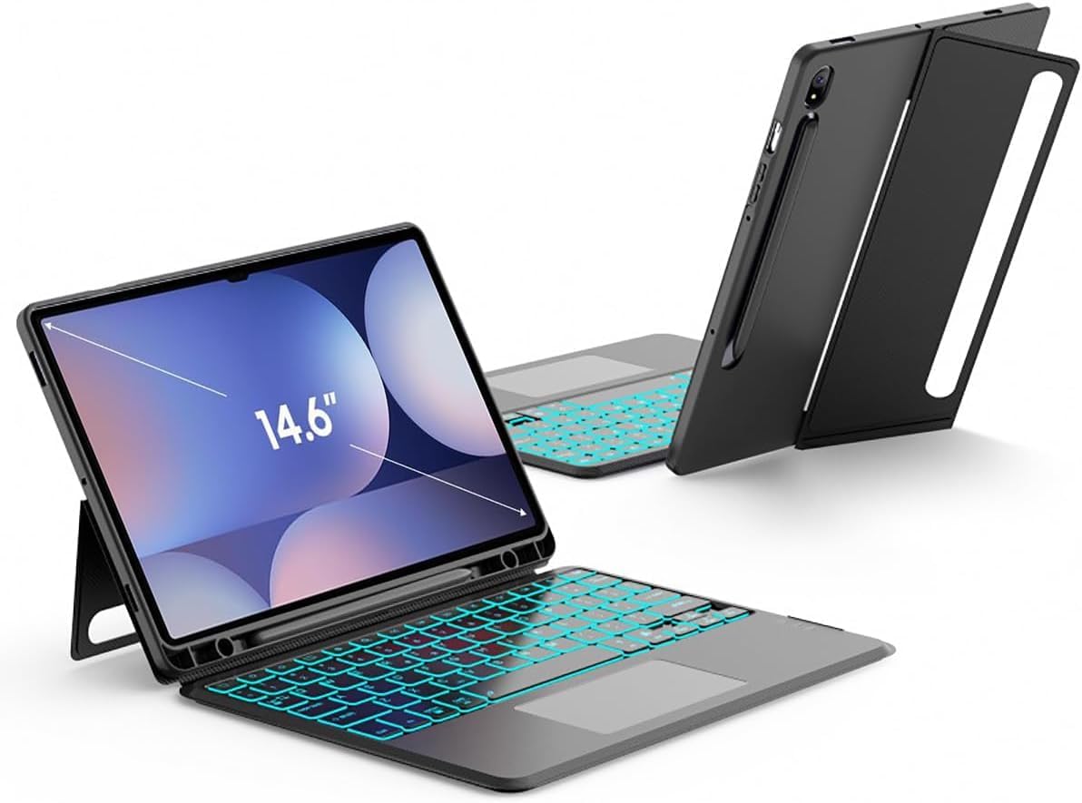 Detachable Magic Keyboard for 14.6’ Samsung Galaxy Tab S10 Ultra / S9 ...