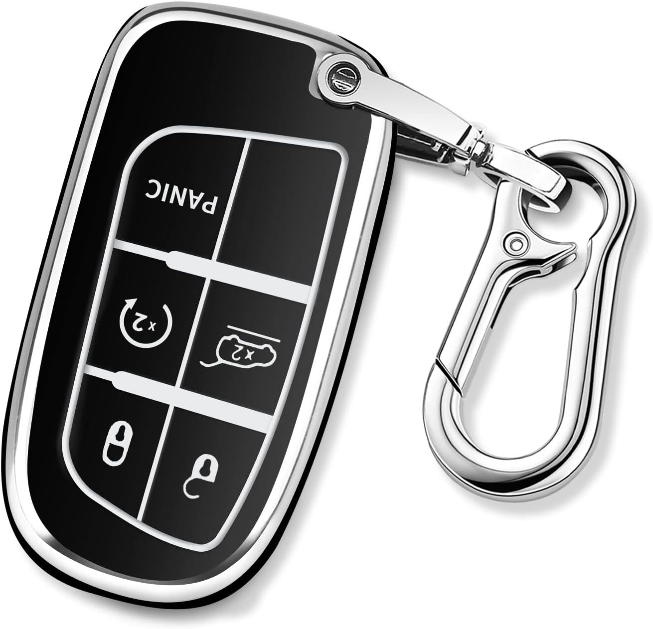 Amazon.com: PIFOOG Pink Key Fob Cover for Jeep Cherokee Grand Cherokee ...