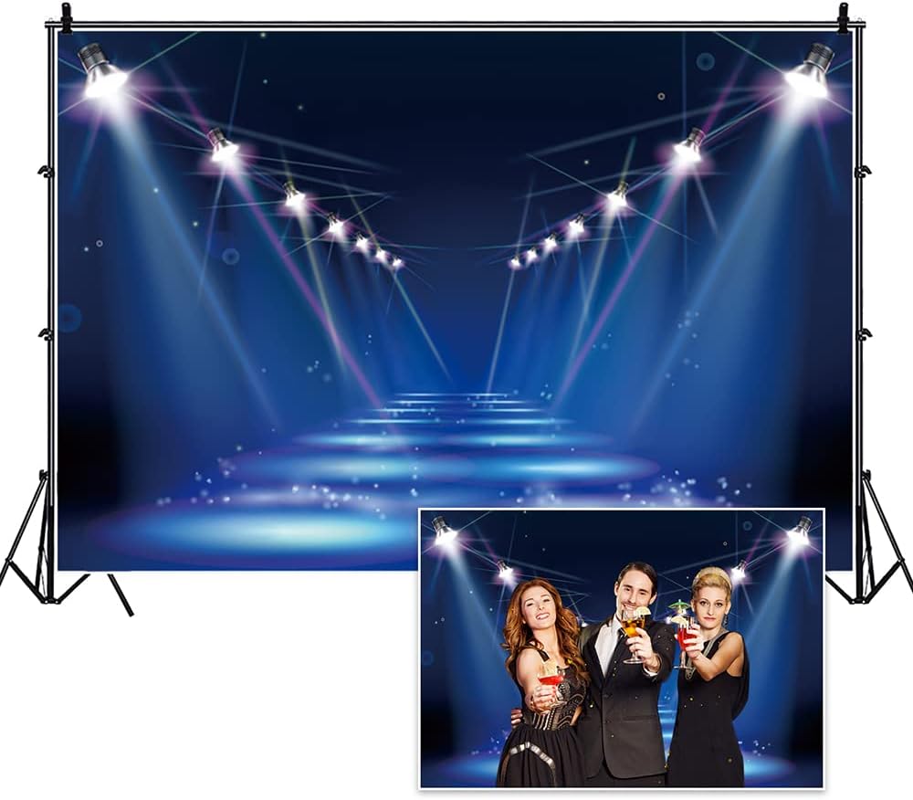 Amazon.com : DORCEV 7x5ft Luxury Stage Spotlight Backdrop Spotlight ...