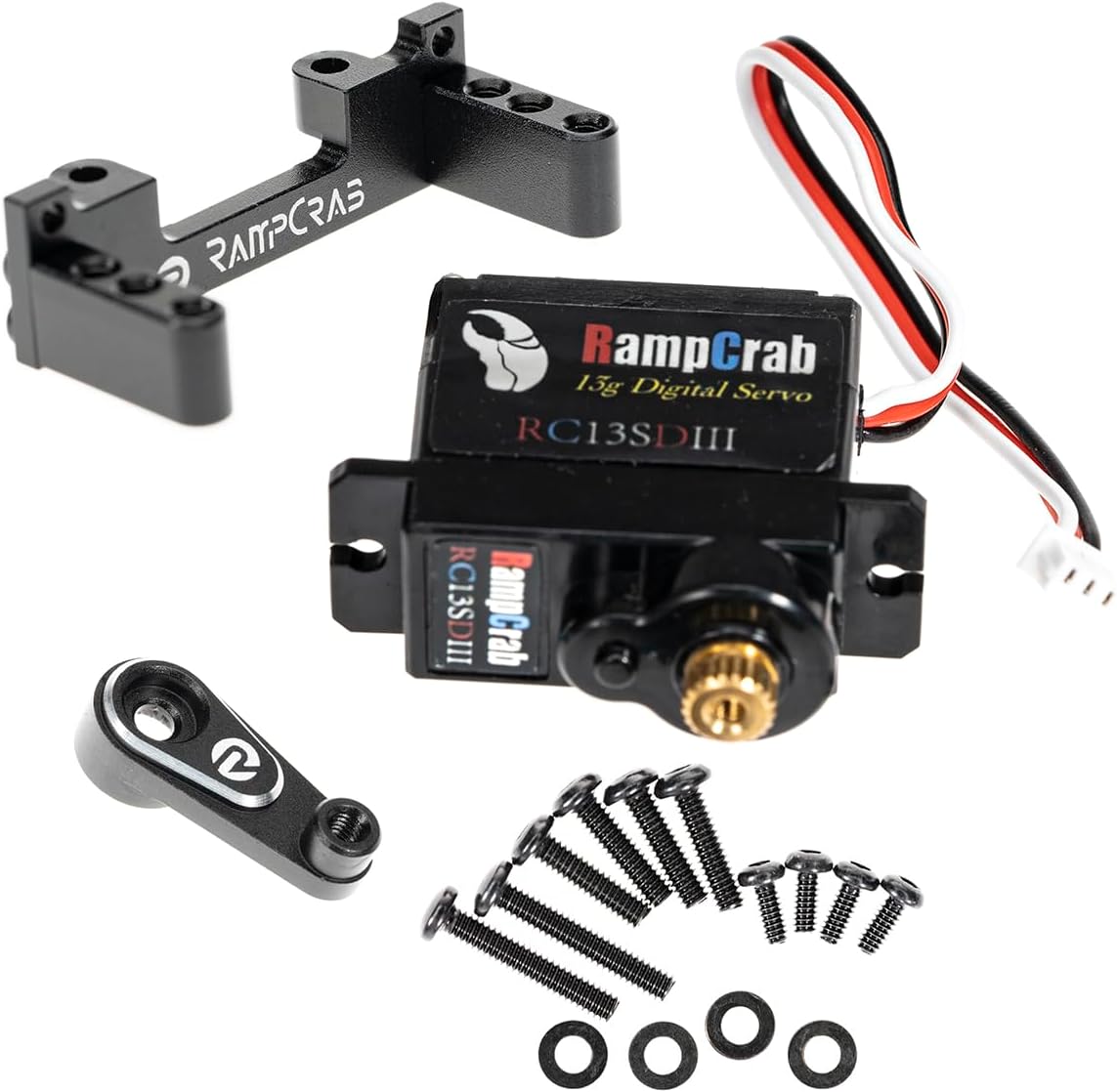 Amazon.com: RampCrab RC Steering Servo with Mount Bracket and Servo ...