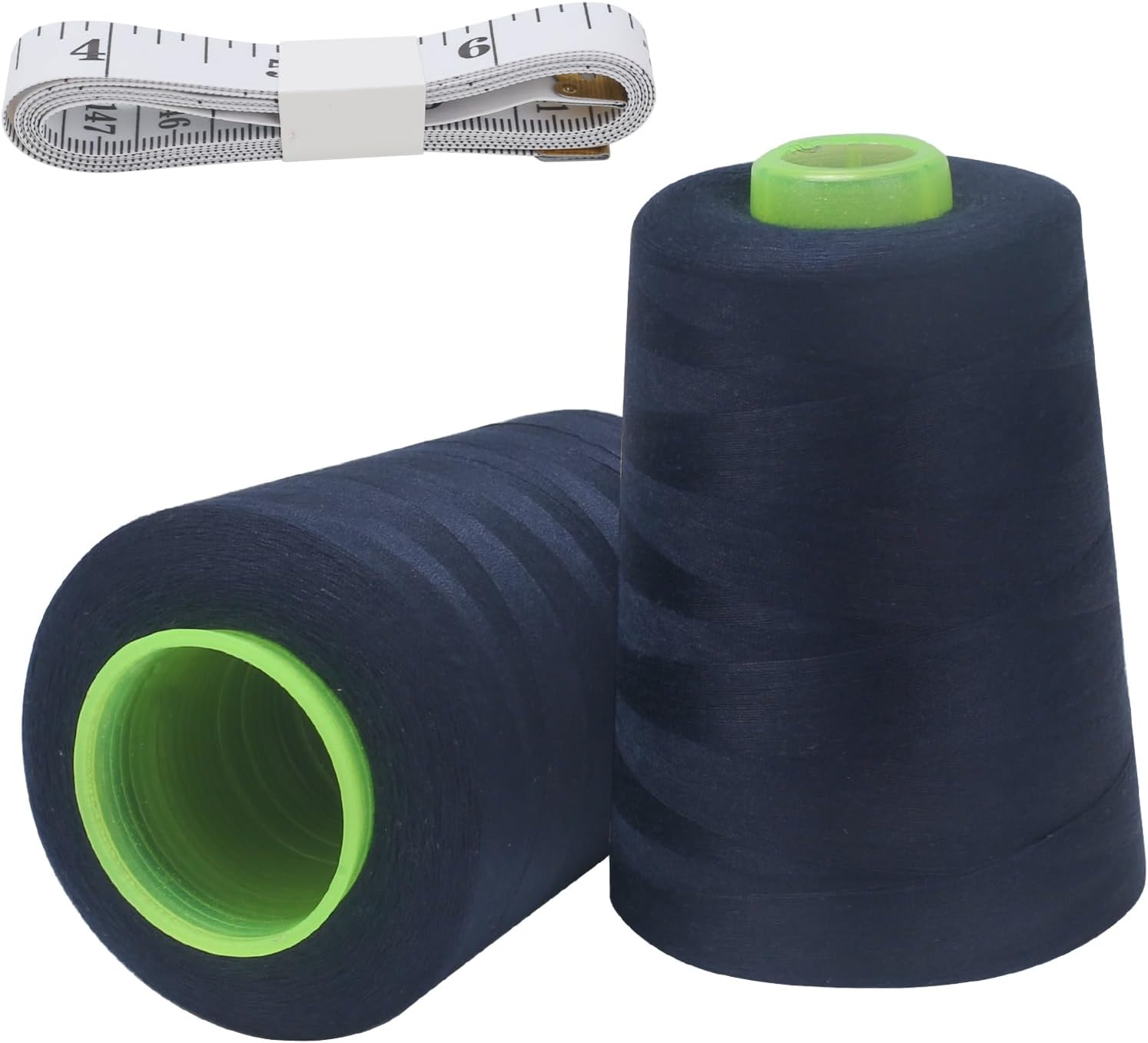 FOGAWA 5000 Yards Sewing Thread 2 Spools Overlocking Sewing Machine ...