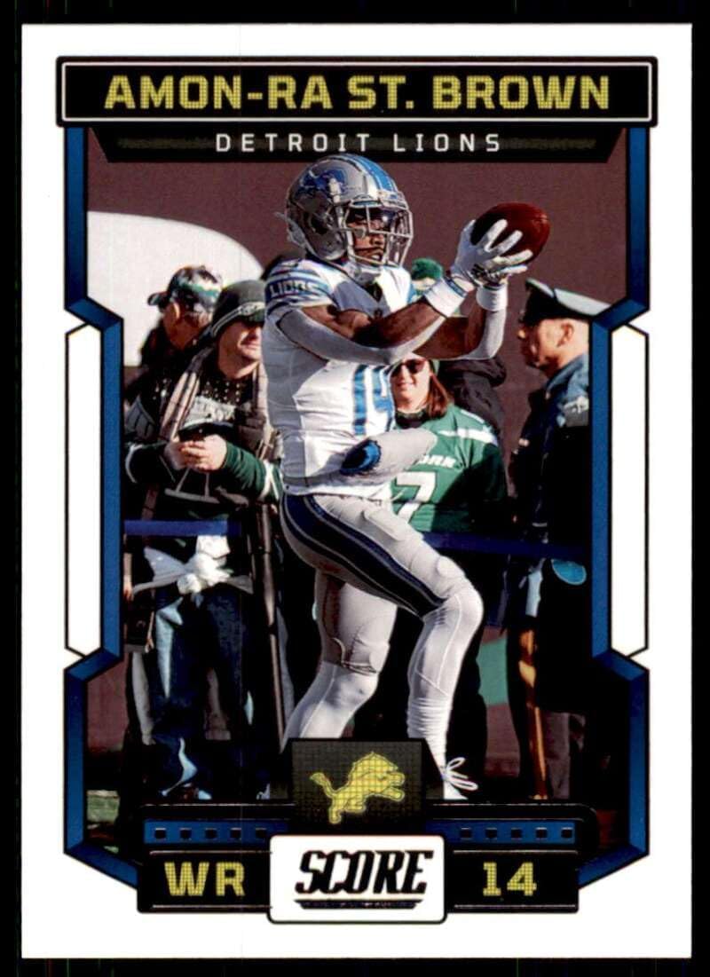 Amazon.com: 2023 Score #81 Amon-Ra St. Brown NM-MT Detroit Lions ...