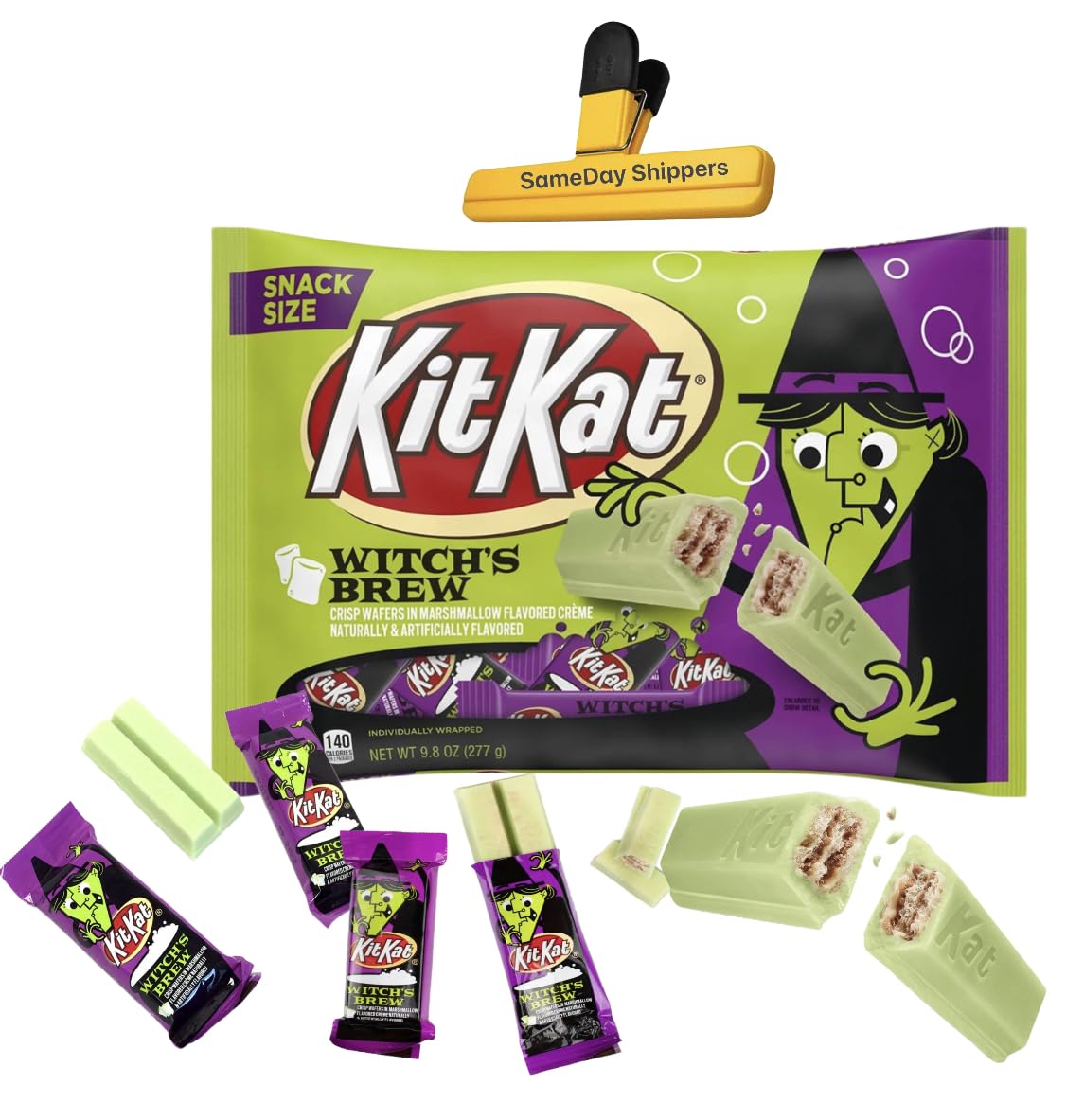 Amazon.com: KANDYRIFIK HALLOWEEN CANDY (1 - PACK) | Kit Kat Witches ...