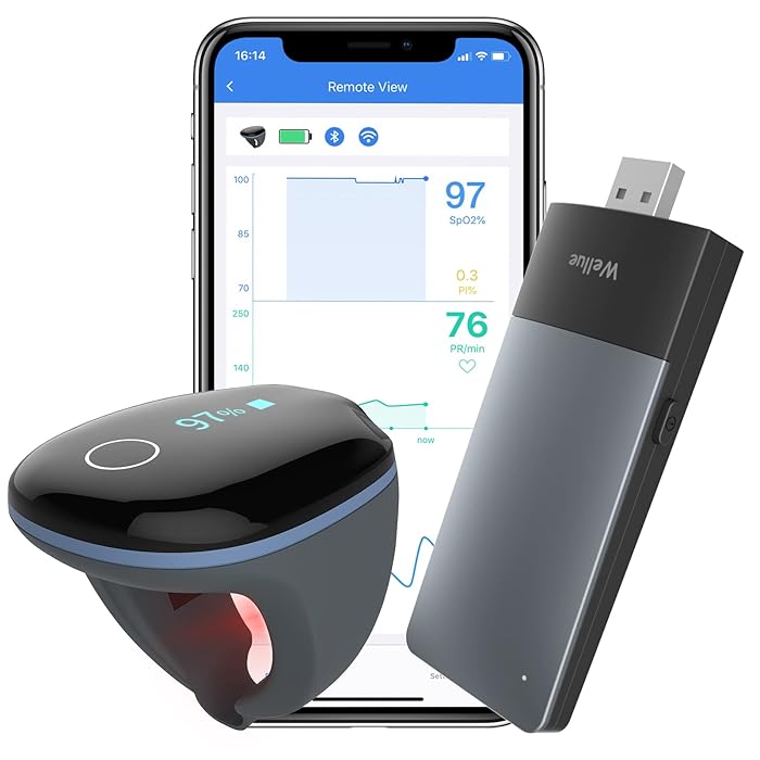 Buy Wellue O2ring Remote Kit | Bluetooth Sleep Tracker with Wi-Fi Stick ...