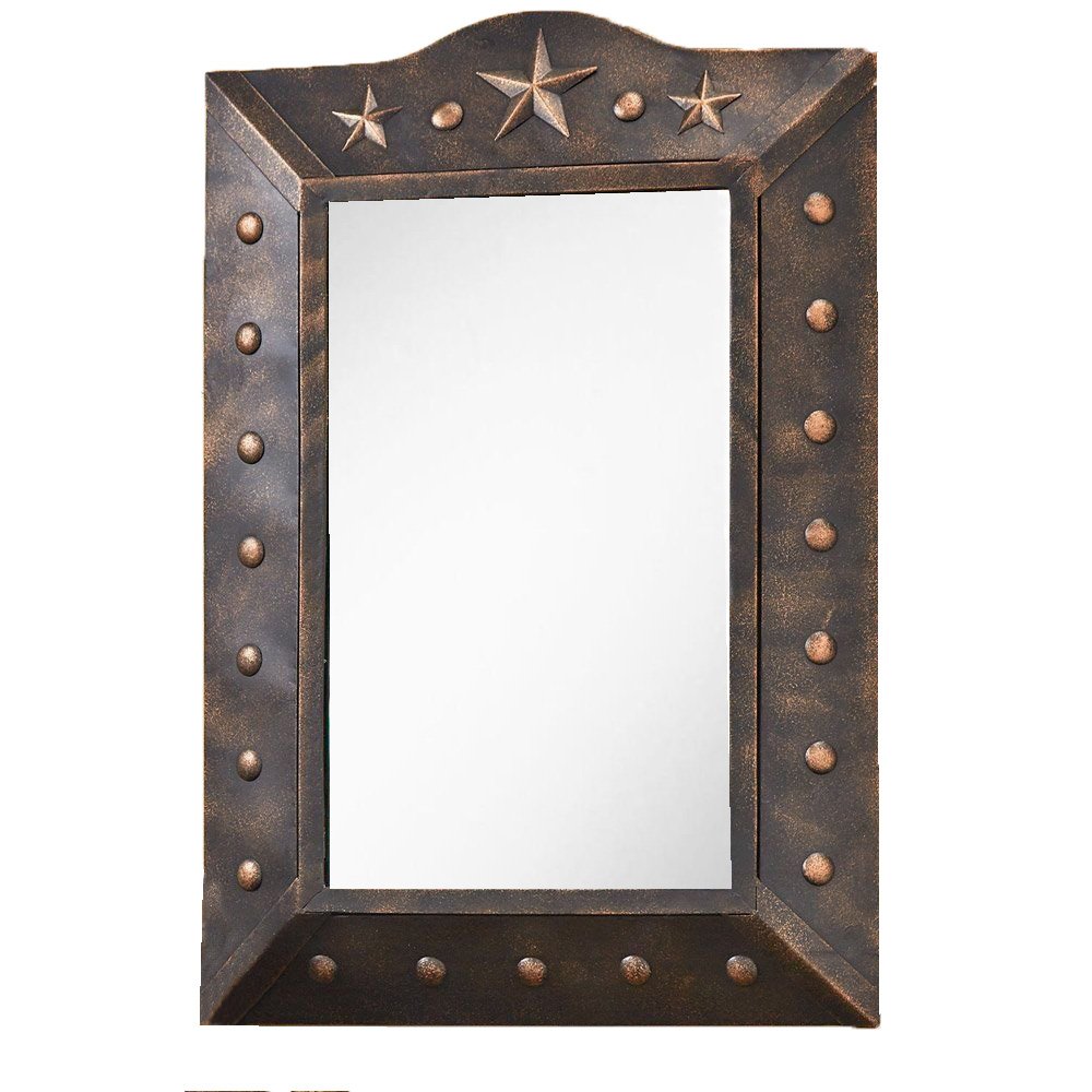 Amazon.com: Black Forest Décor Metal Western Star Mirror – Western ...