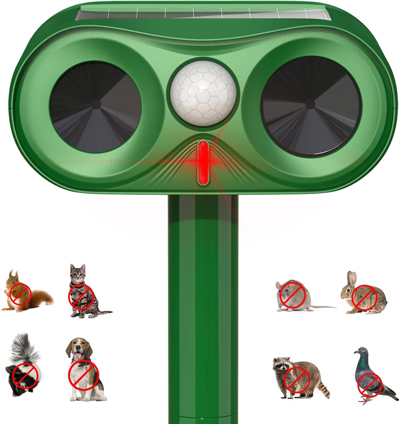 Ultrasonic Cat Deterrent, Upgrade 2025 Cat Repellent, Solar Ultrasonic ...