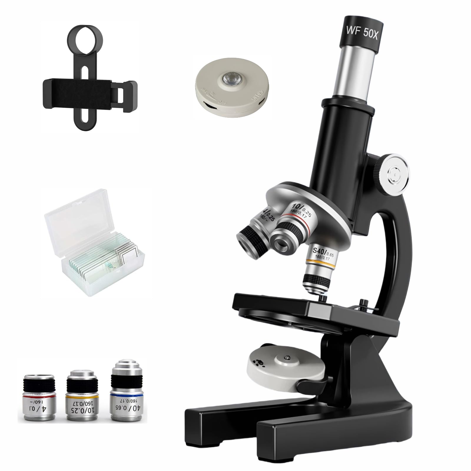 Microscope-200-4000X Magnification,Biological Educational Microscope ...