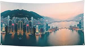 Amazon.com: DRTGEDS Hong Kong Banners and Signs for Outdoor 35x70 ...