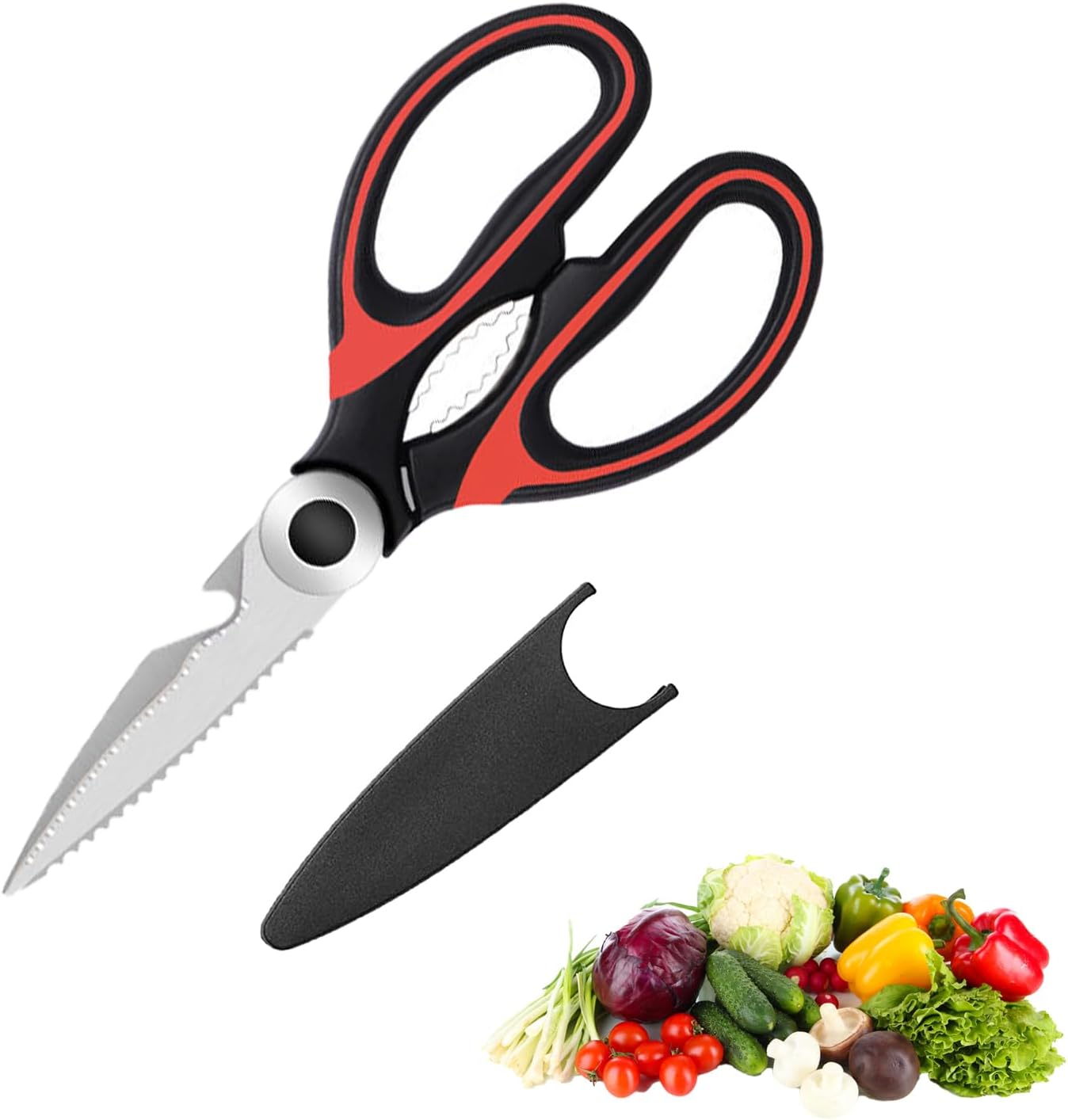 Heavy Duty Kitchen Scissors, Shunshi Sharp Kitchen Scissors ...