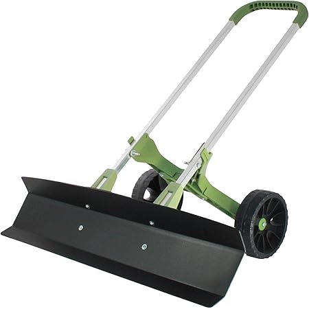 Amazon.com: The Snowcaster 36 Inch Wheeled Snow Pusher & Barn Shovel ...