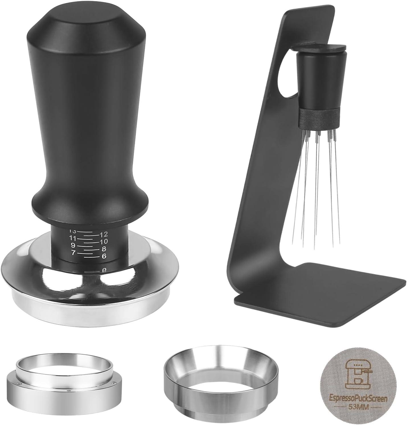 Amazon.com: 53mm Espresso Tamper Set - Dual-Spring Calibrated Coffee ...