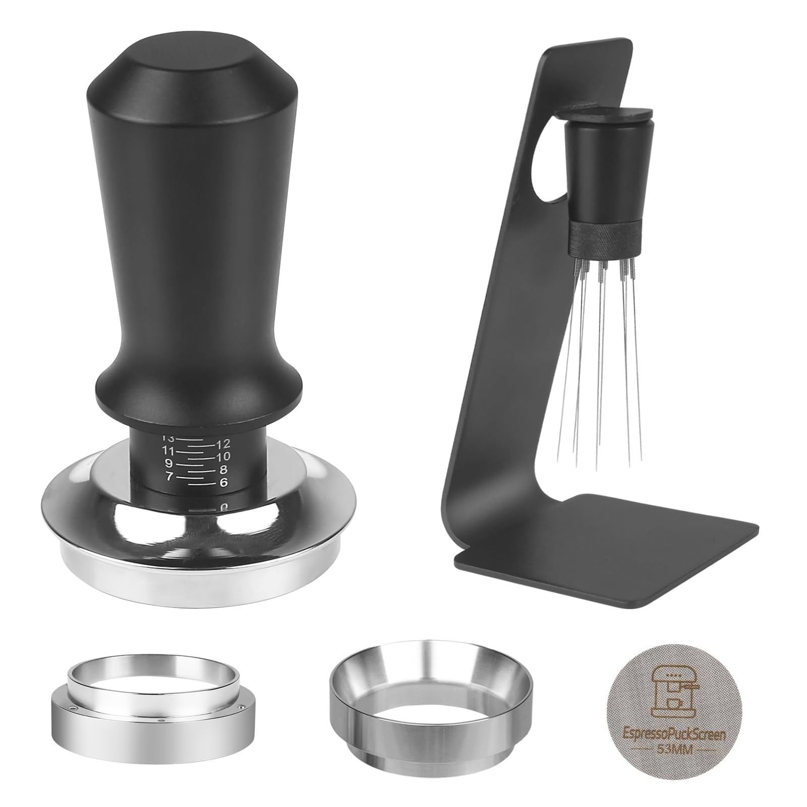 Amazon.com: 53mm Espresso Tamper Set - Dual-Spring Calibrated Coffee ...
