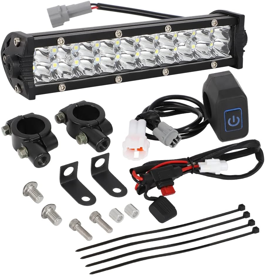 Amazon.com: AUTOVIC Motorcycle Light Bar Kit, Universal 60W Motocross ...