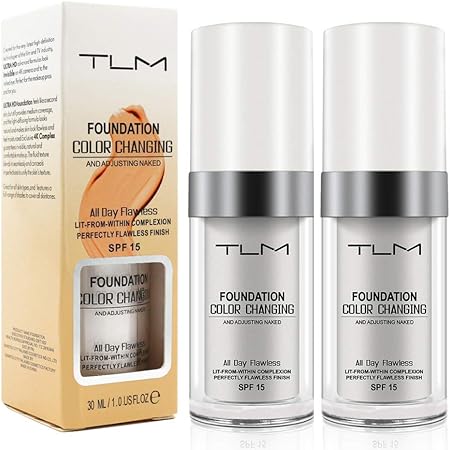 Amazon.com : TLM Colour Changing Foundation, Flawless Color Changing ...