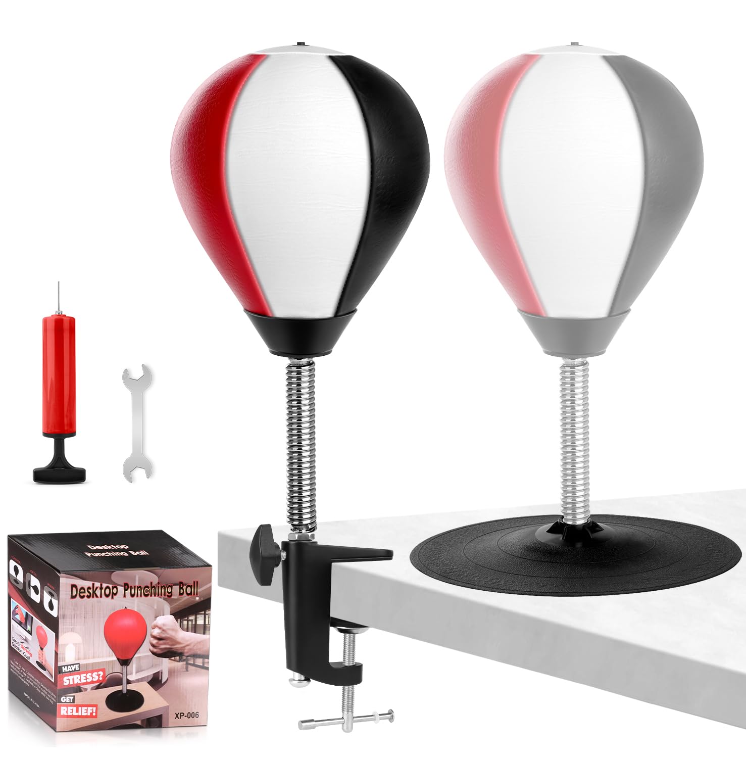 NZQXJXZ Desktop Punching Bag, Super Strong Suction Boxing Bag Speed ...