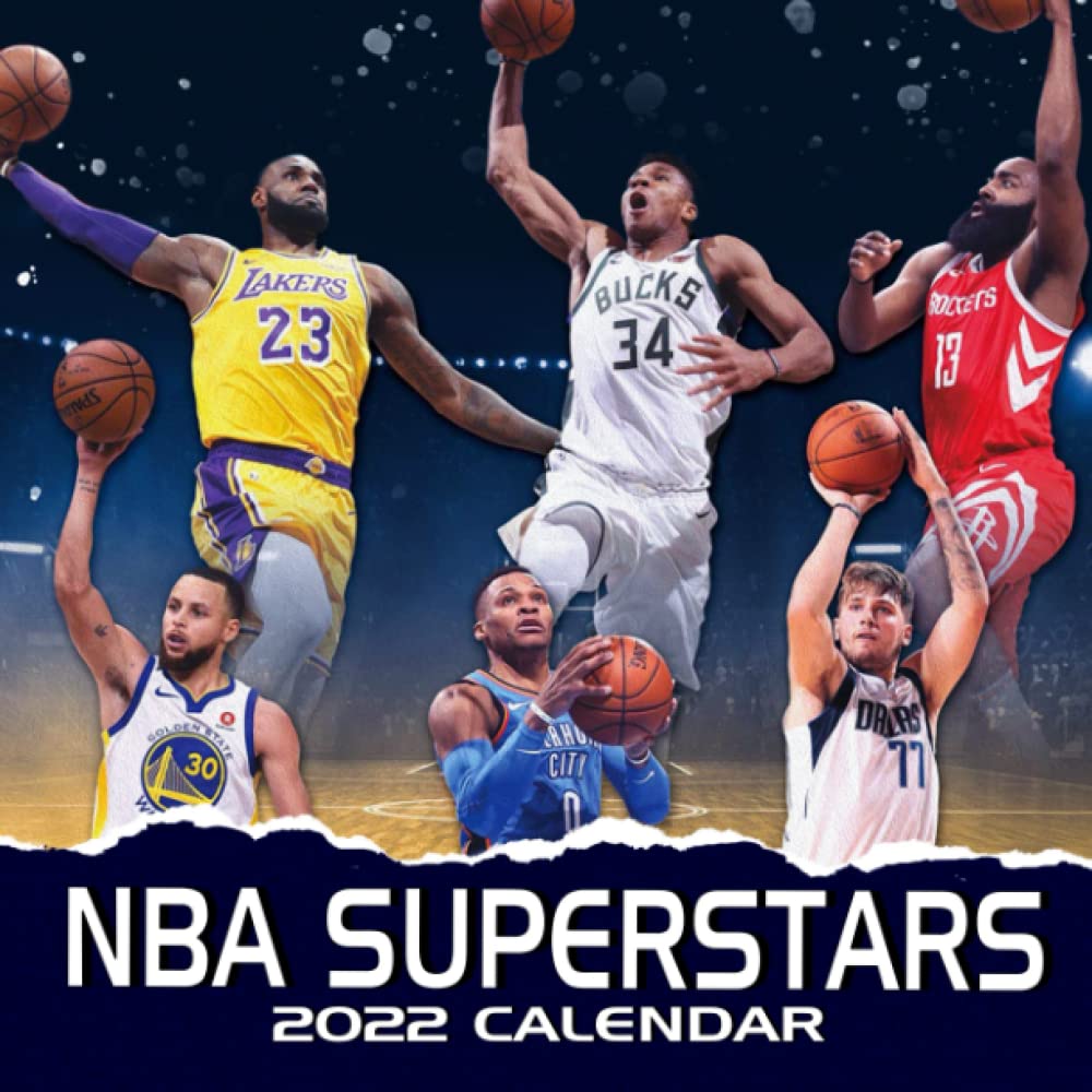 Nba Superstars 2022 Calendar Special Gifts For All Ages Genders ...