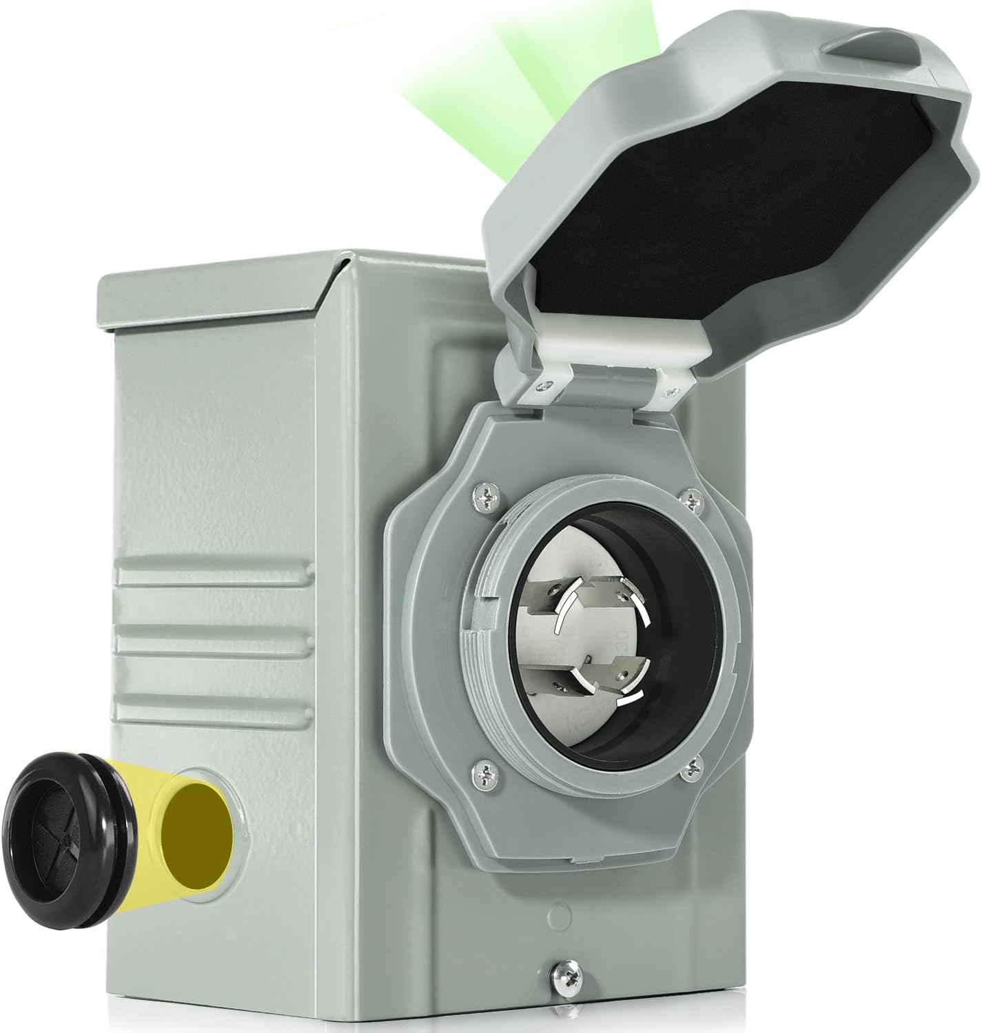 Amazon.com: Rophor 30 Amp Generator Power Inlet Box, NEMA L14-30P Power ...