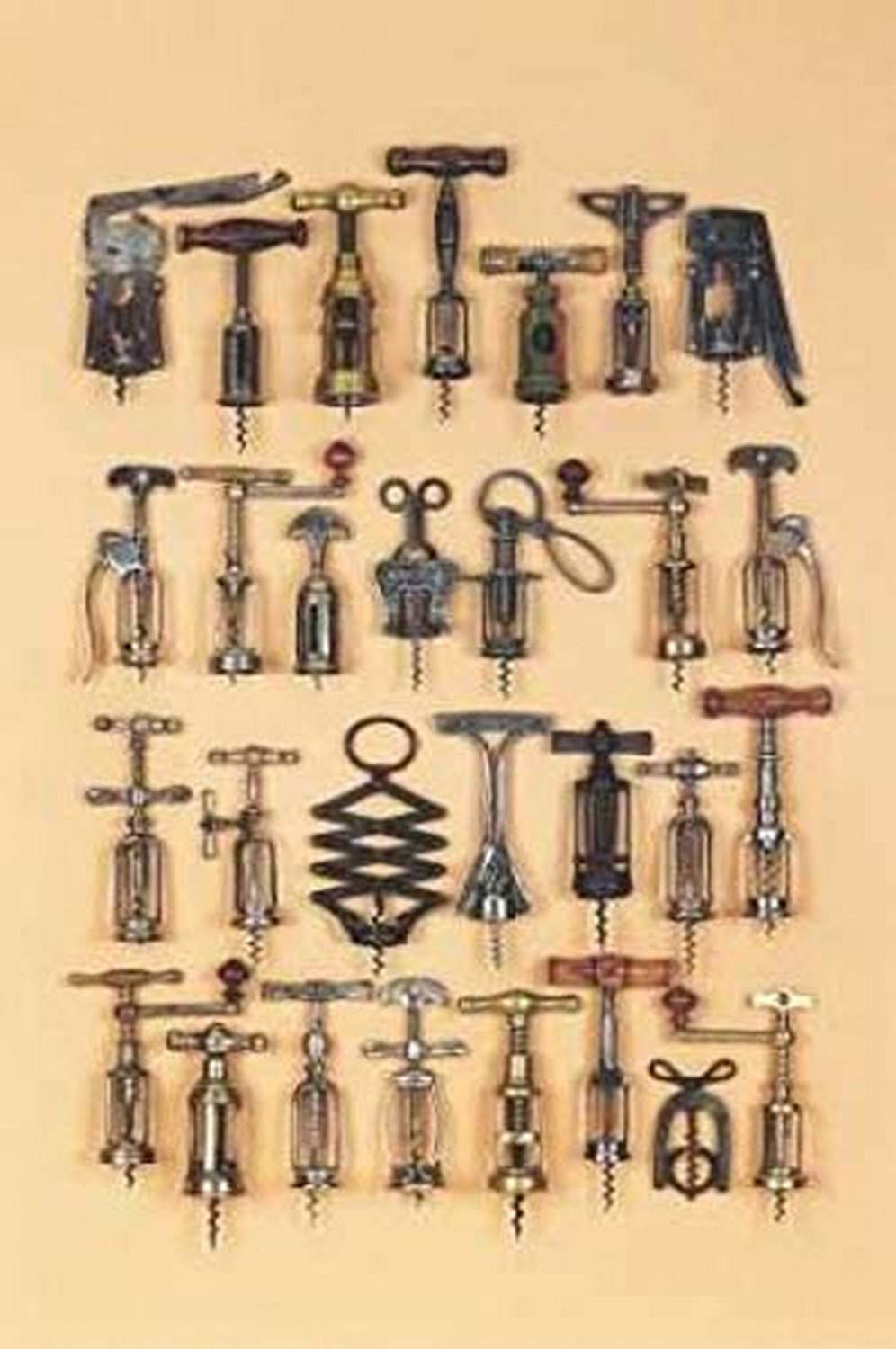 Amazon.com: Posterazzi Vintage Corkscrews Poster Print by Andrew Rose ...