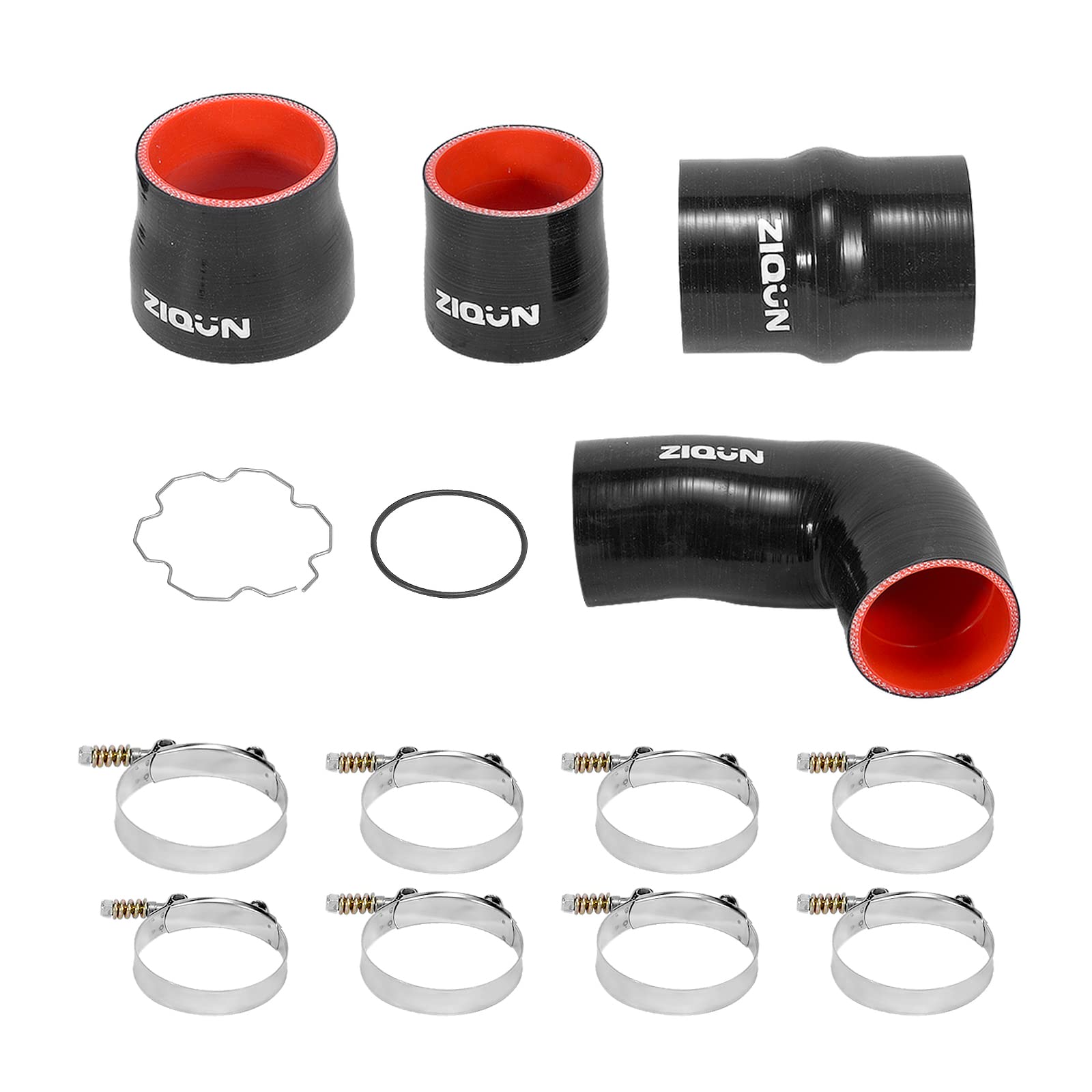 Amazon.com: ZIQUN 6.7L Turbo Intercooler Boots Clamps Kit Intercooler ...