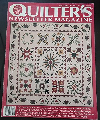 Quilter's Newsletter Magazine December 1992 NO. 248: Leman Publications ...
