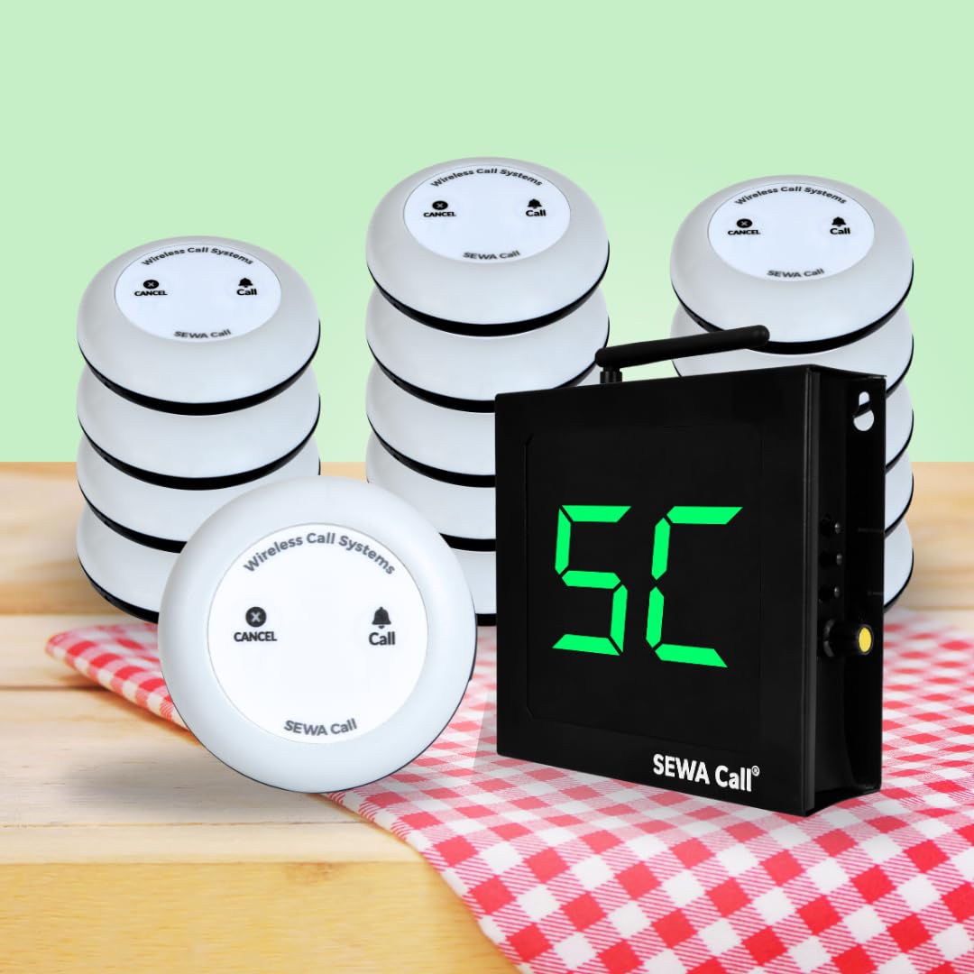 SEWACall Wireless Call Bell System for Restaurant, Offices, Doctors ...