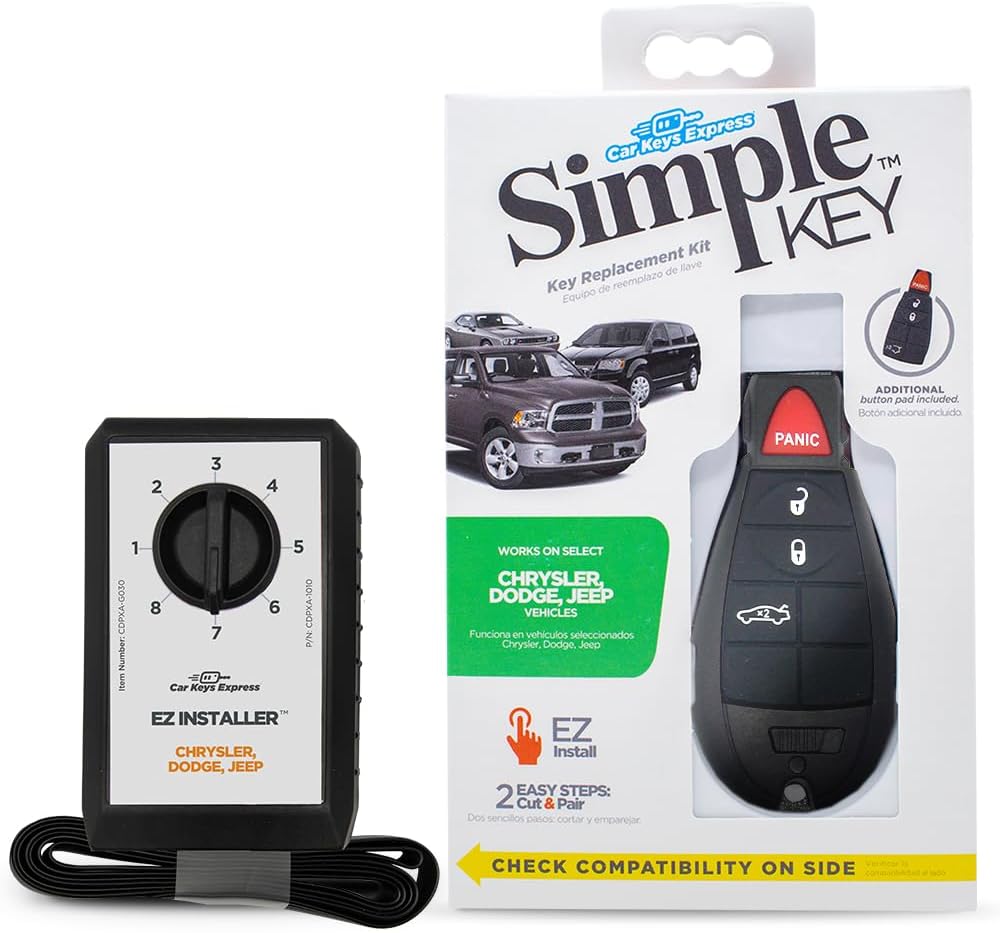 Amazon.com: Mopar OEM Dodge Keyless Entry Remote Fob 4-Button Fobik ...