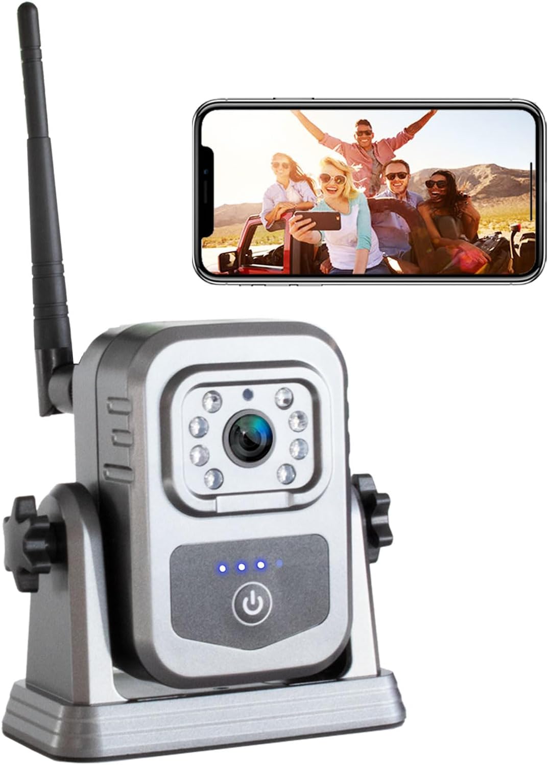 Amazon.com: Wireless Backup Camera Solar Magnetic: WiFi Cordless ...