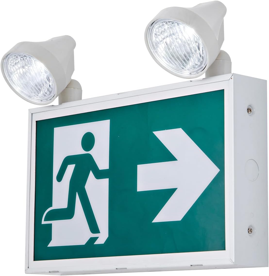 TANLUX Steel Running Man Exit Sign with Emergency Lights, LED Emergency ...
