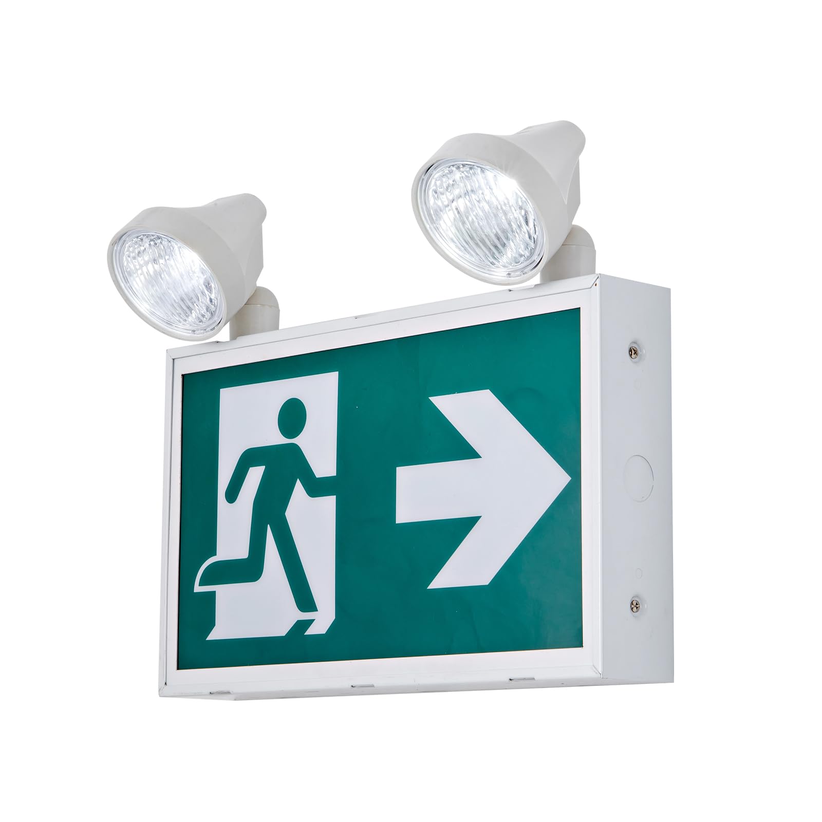 TANLUX Steel Running Man Exit Sign with Emergency Lights, LED Emergency ...