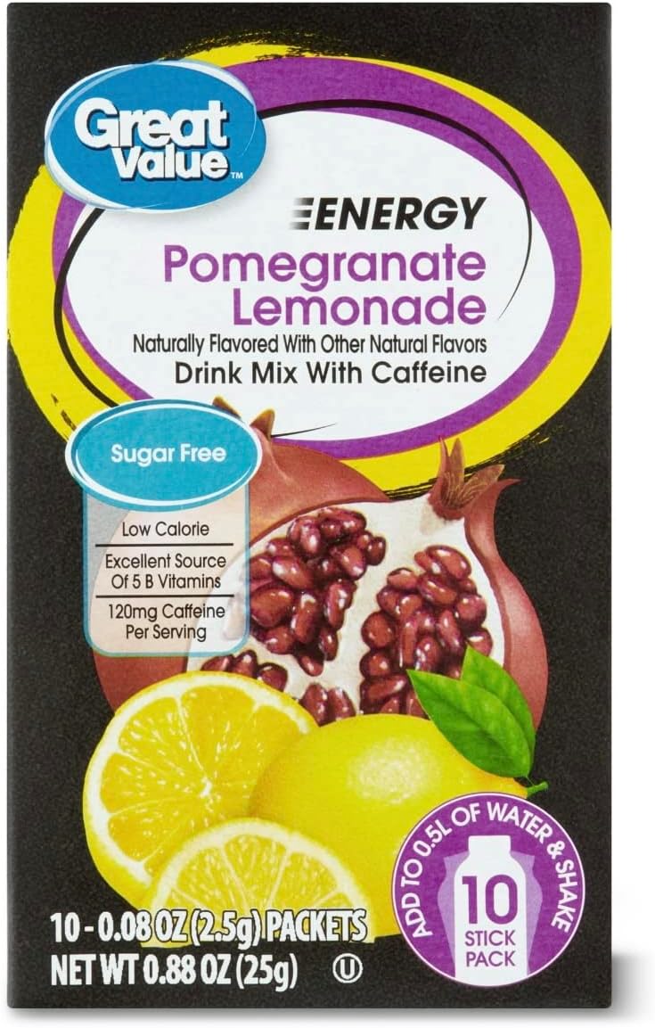 Amazon.com: Great Value Sugar Free, Low Calorie ENERGY Pomegranate ...