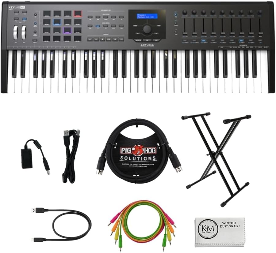 Amazon.com: Arturia KeyLab 61 MkII Professional MIDI Controller and ...